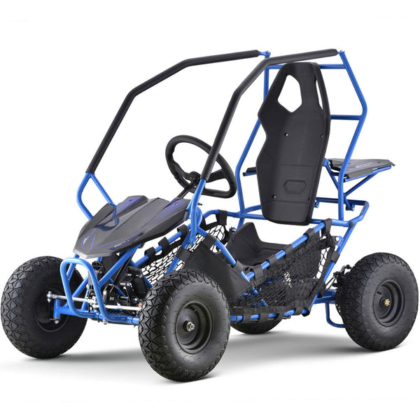 MotoTec Maverick Kids Electric 36v 1000w Go Kart Blue – Omaha Go Karts